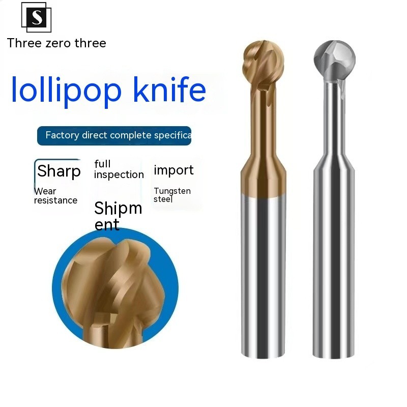 Ball T-shaped Arch Milling Cutter Lollipop End Mill ball t slot endmill ...