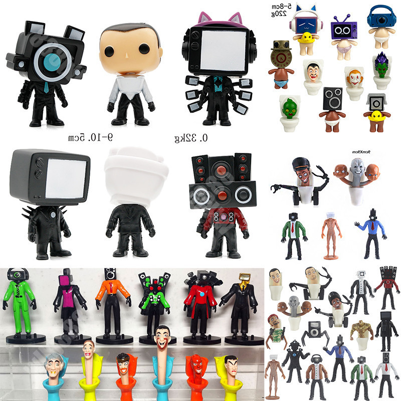 Skibidi Toilet Action Figure Decoration Dolls Children Toys Funko pop ...