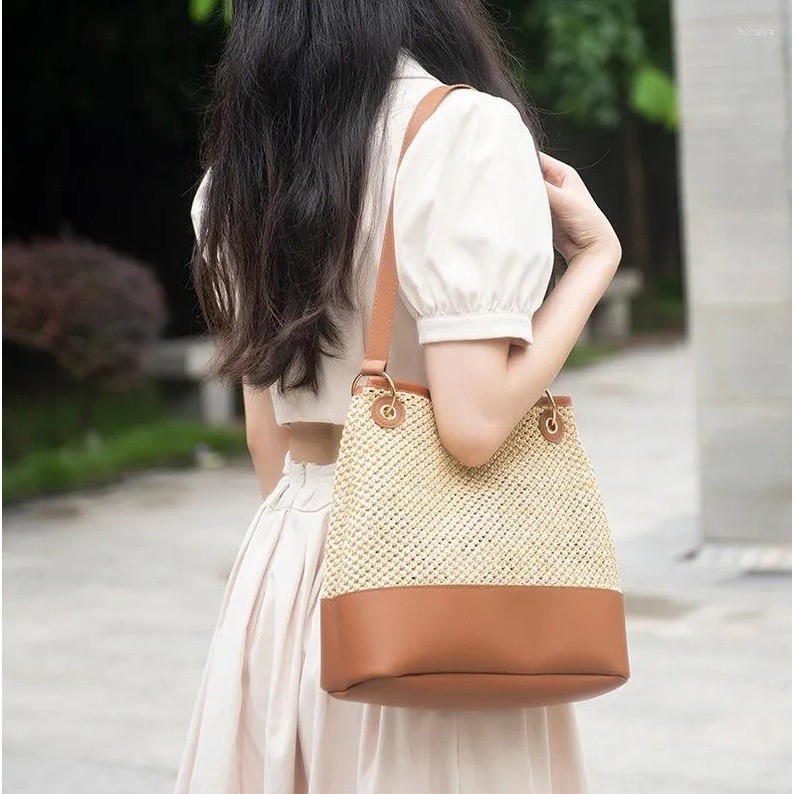 S&Y Summer Tote Bag Large Capacity Women's Straw Woven Designer Bag ...