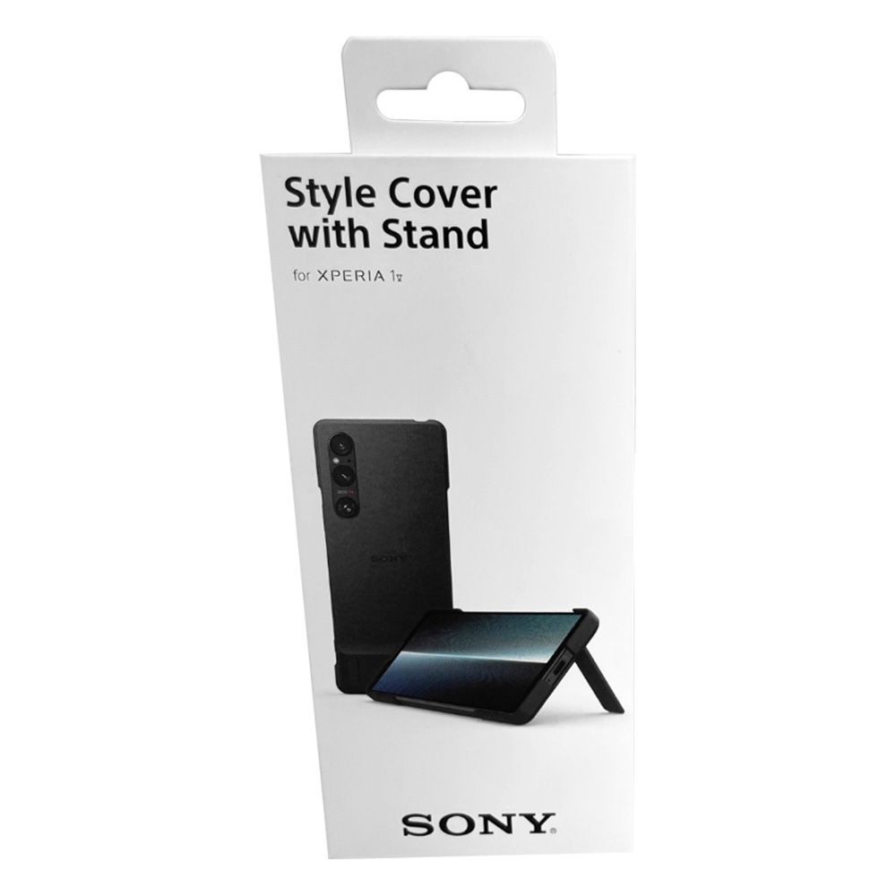 Sony Xperia 1 V Style Cover with Stand (Black) XQZ-CBDQ | Shopee ...