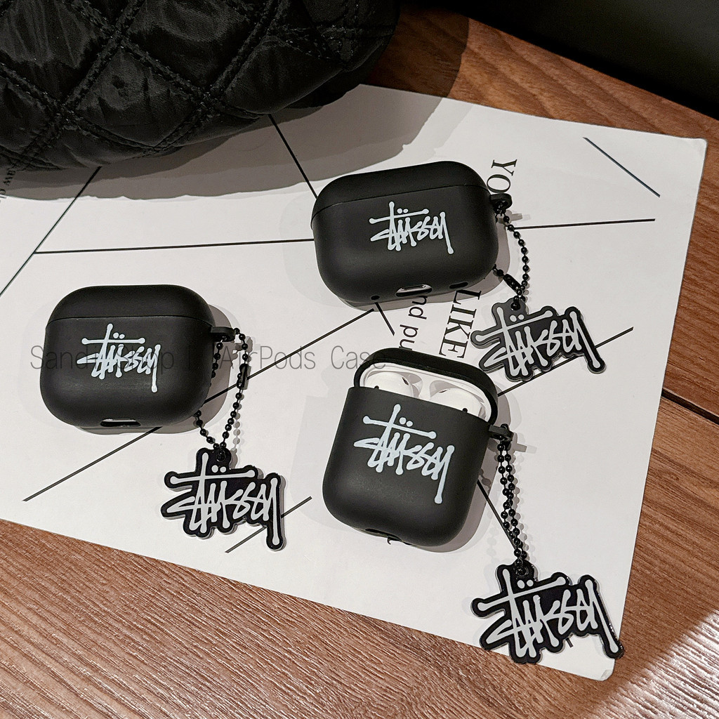 Creative S tussy AirPods 4 Case Matte black TPU Earphone Protective ...