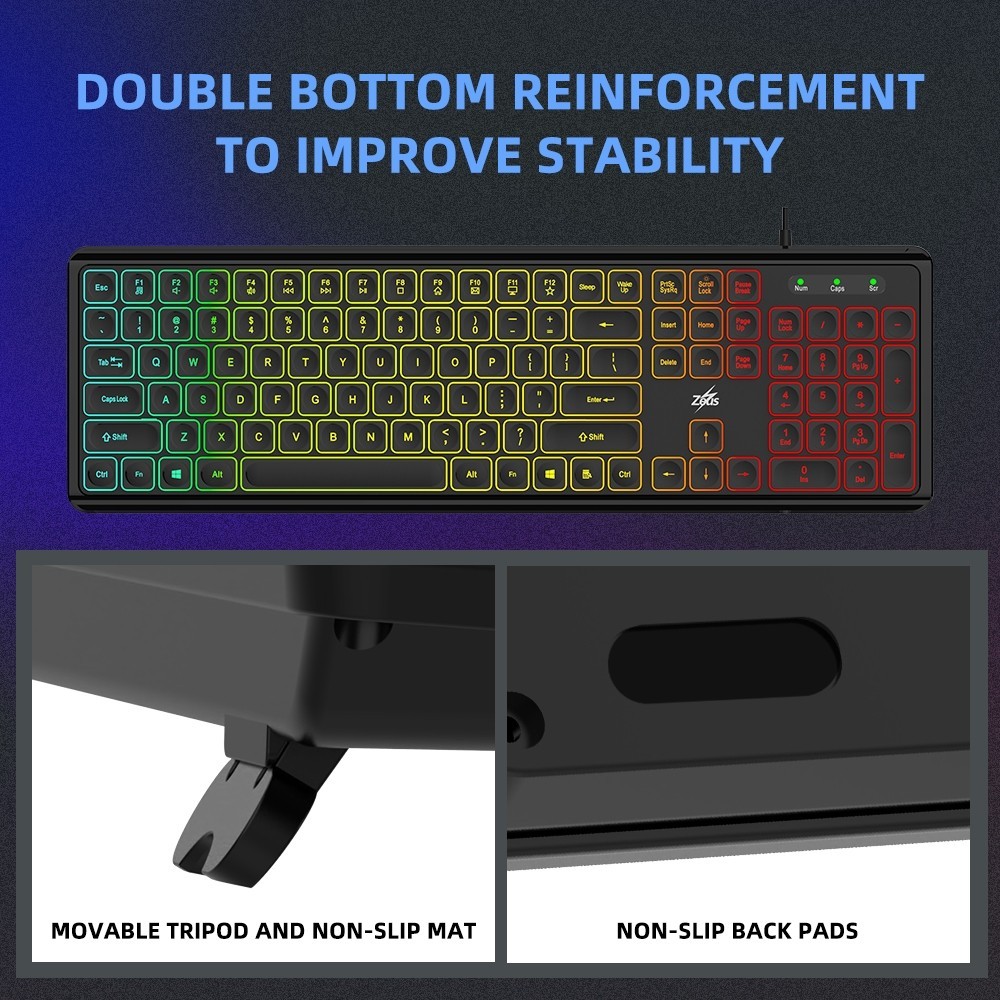 Centrix K-900 ( Dark Spectre ) LED Backlit Key Illuminate Keyboard With ...