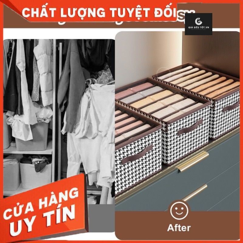 Premium compartmentalized clothing storage box, with transparent lid ...