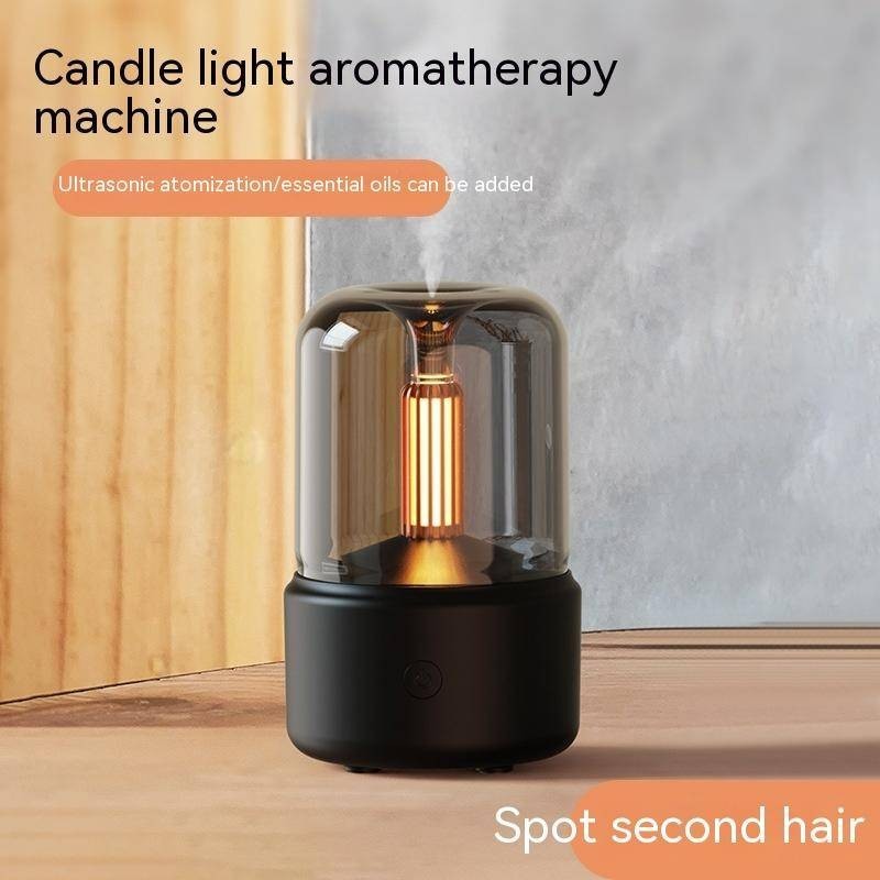 Creative Simulation Candlelight Aroma Diffuser Humidifier Household ...