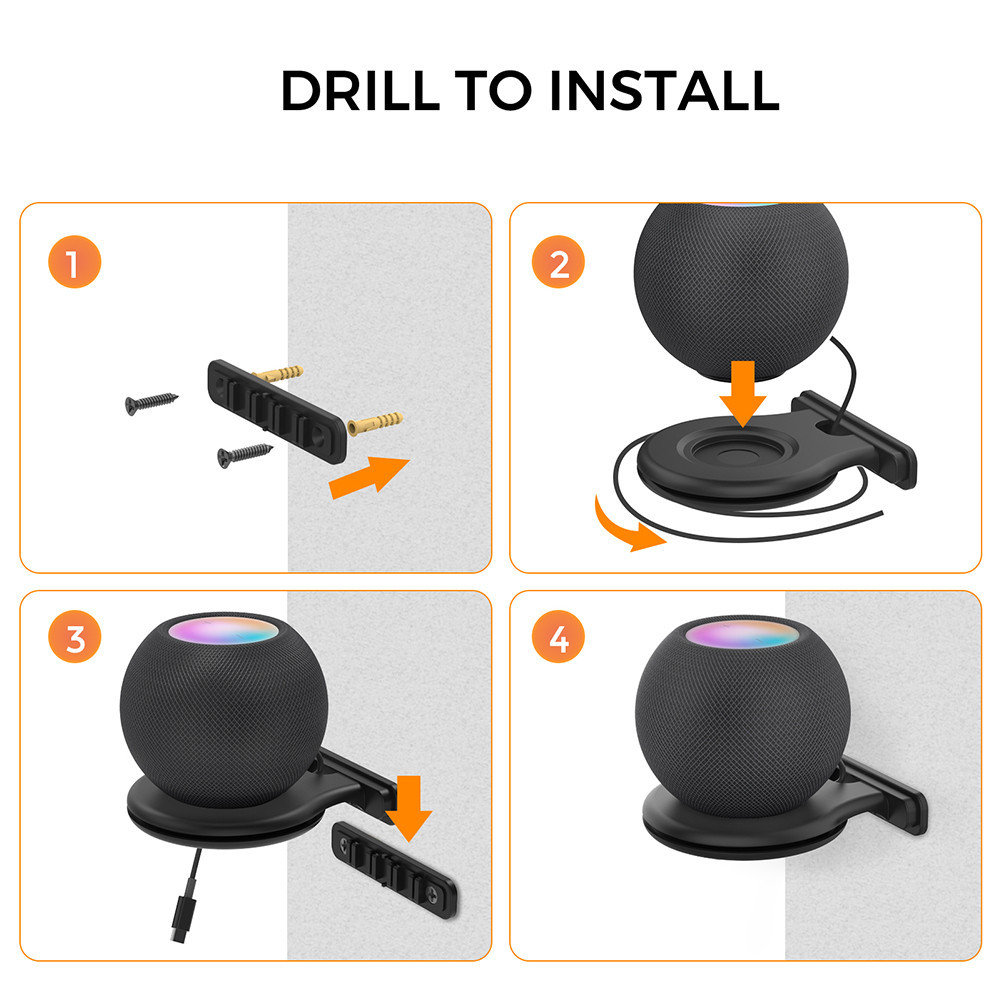 Wall Mount Stand Hanger for HomePod Mini Smart Speaker Outlet Holder ...