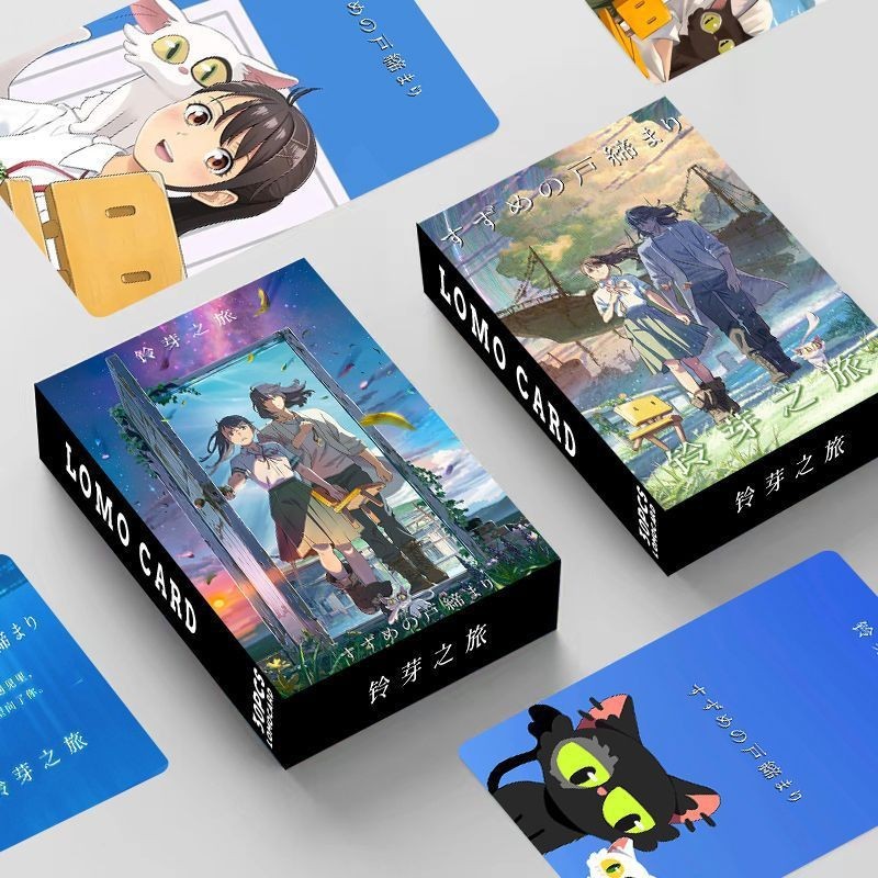 Anime surrounding bell bud tour boxed with 30 small cards, LOMO cards ...