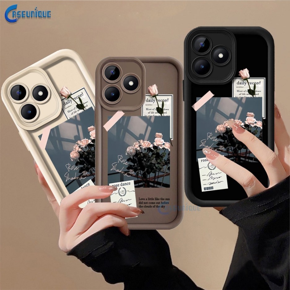 Realme Note 50 C51 C53 C21Y C25Y C11 C55 C15 C35 11 6i 5 7i Pink Rose ...