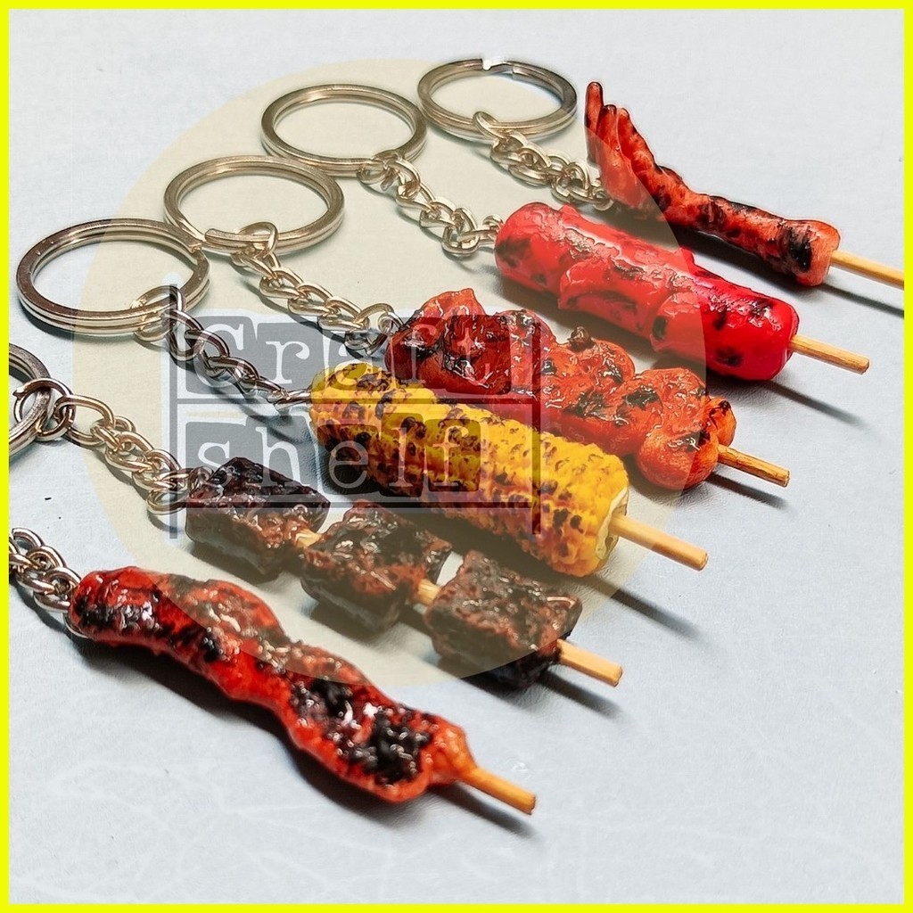 【hot sale】 Pinoy Streetfood - Ihaw-ihaw Keychains (BBQ, Dugo, Mais ...