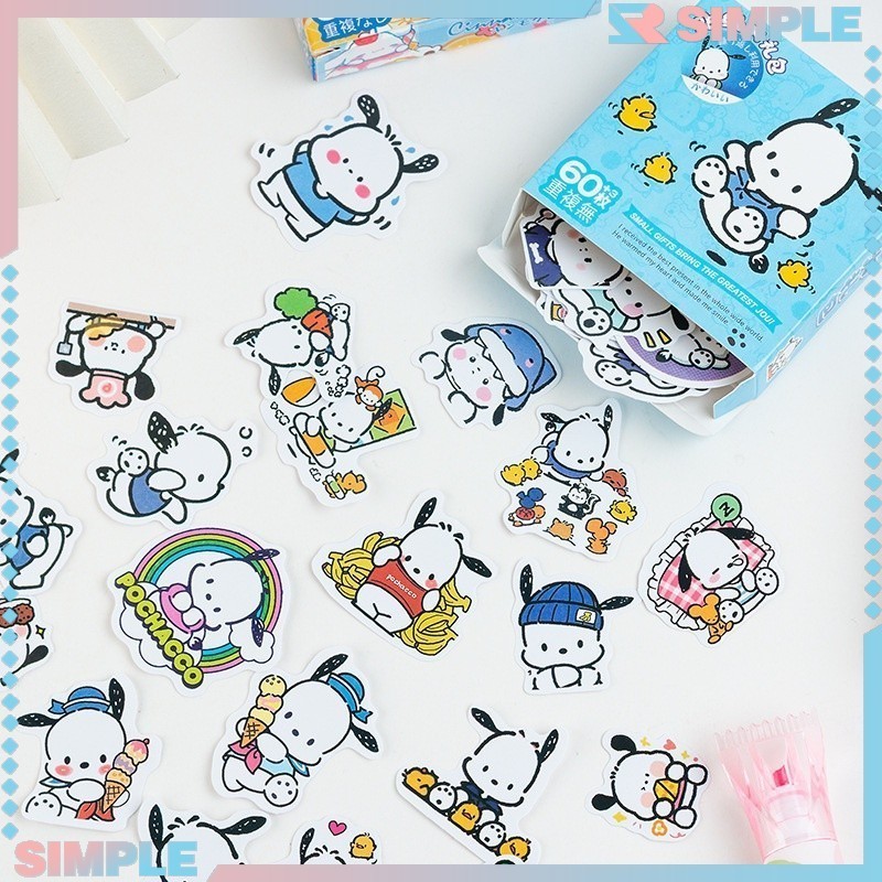 Sanrio Graffiti Stickers Diy Pack Waterprof Decoration Kuromi Cinnamon ...