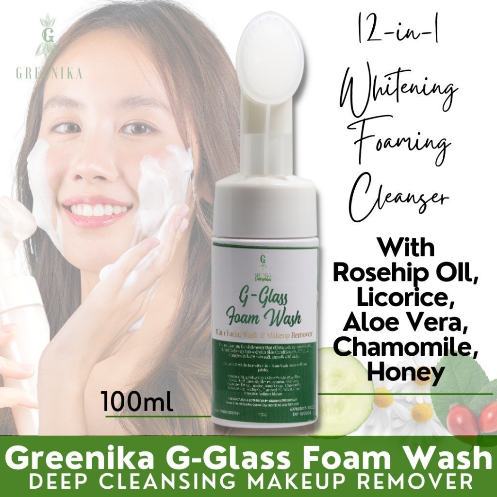 [ Glass Skin Foam Wash ] Greenika Glass Skin 8 In 1 Foaming Facial Wash