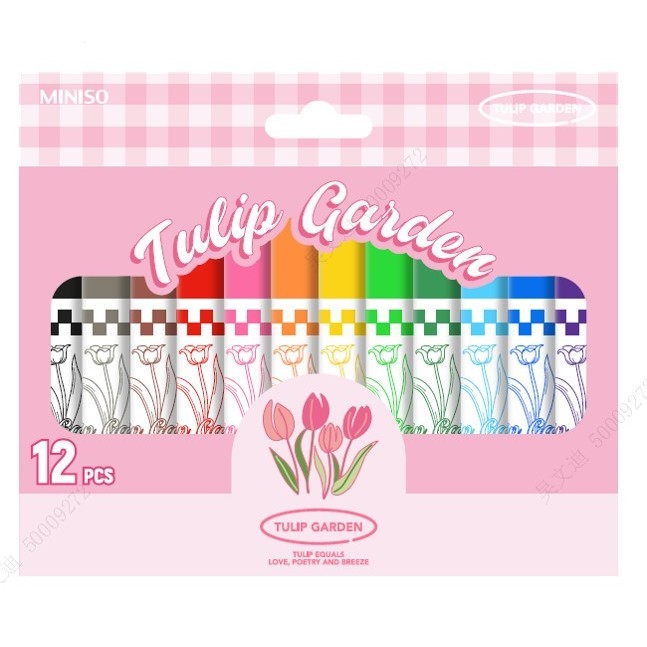 MINISO Tulip Garden Collection 12 Color Marker Set PDQ | Shopee Philippines