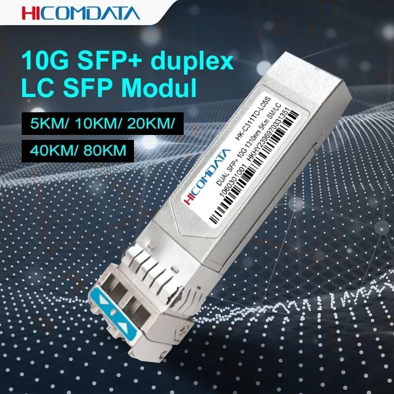 10G SFP+ duplex LC SFP Module Single Mode 10KM 20KM Optical Fiber ...