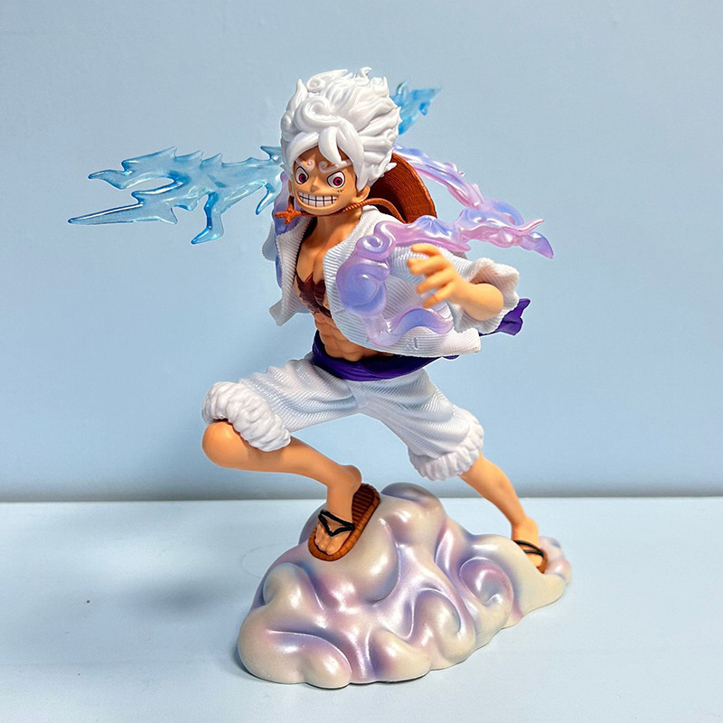 Anime One Piece Lightning Nika Luffy Figure Combat Form Statue | Shopee ...