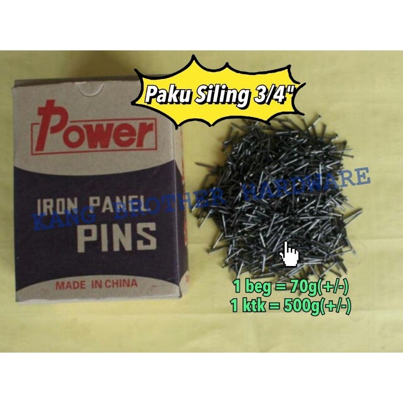 [POWER] Iron Panel Pins 3/4" Paku Siling 3/4" Paku Playwood 3/4 ...