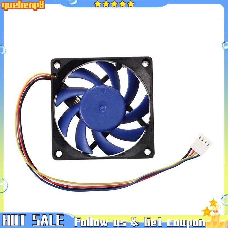 [quehenp9]12V DC 32 70mm 4-Pin Computer Case CFM PWM CPU PC Fan Blue ...