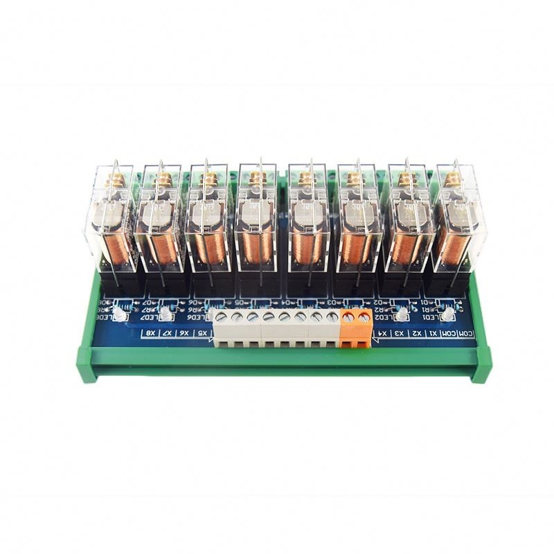 8-Channel Omron Single Group Relay Module 24V With Socket Guide G2R-1 ...