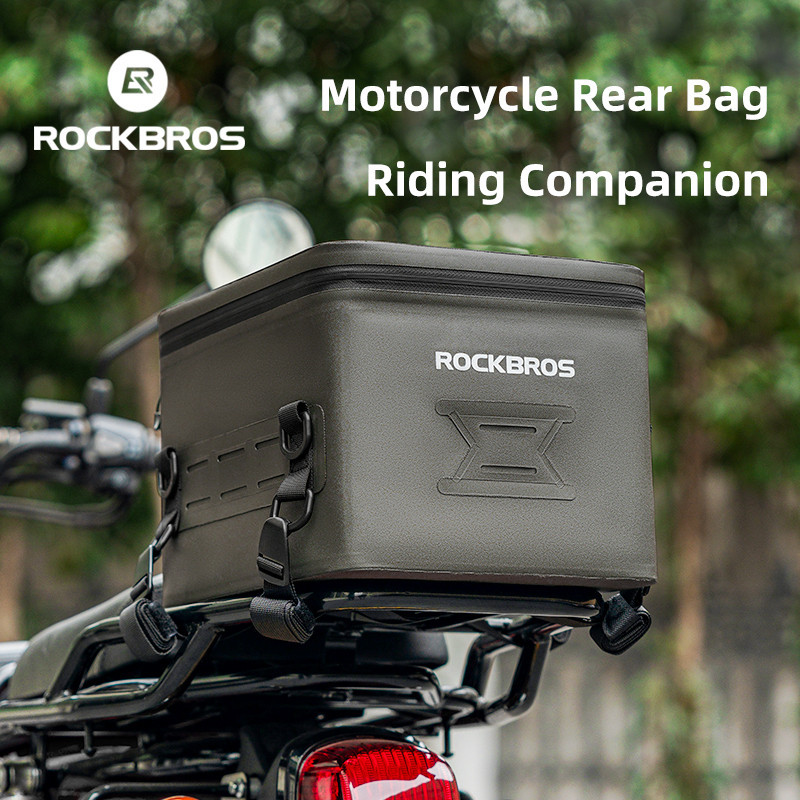 ROCKBROS Motorcycle Rear Seat Bag Waterproof Motorcycle Saddle Bag ...