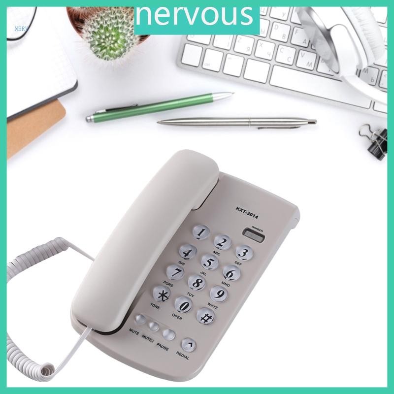 NERV Corded Landline Telephone Desk House Phone with Large Buttons Home ...