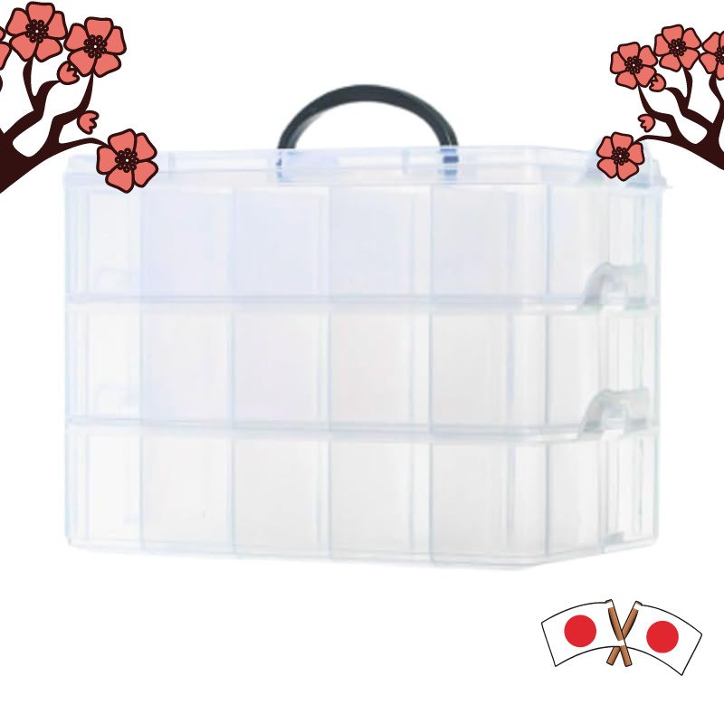 Tropchou Beyblade Storage Box Small Item Holder Clear Case Parts ...