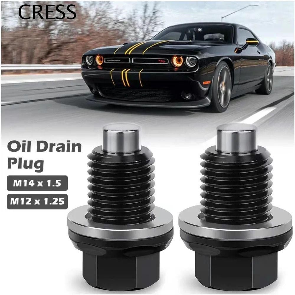 CRESS Magnetic Oil Drain Plugs, M12/M16/M20 Aluminum Engine Drain Nut ...