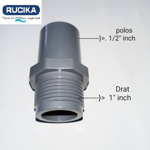 Rucika Vsok / Vlok Socket Outer Thread 1 x 1/2 Inch / SDL Valve Socket ...
