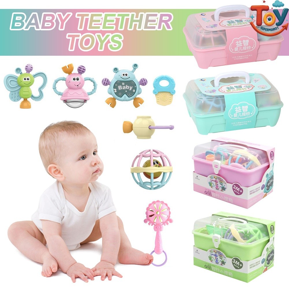 TS Baby Teether Toys Healthy Baby Teether Toys Colorful Sensory Toy ...