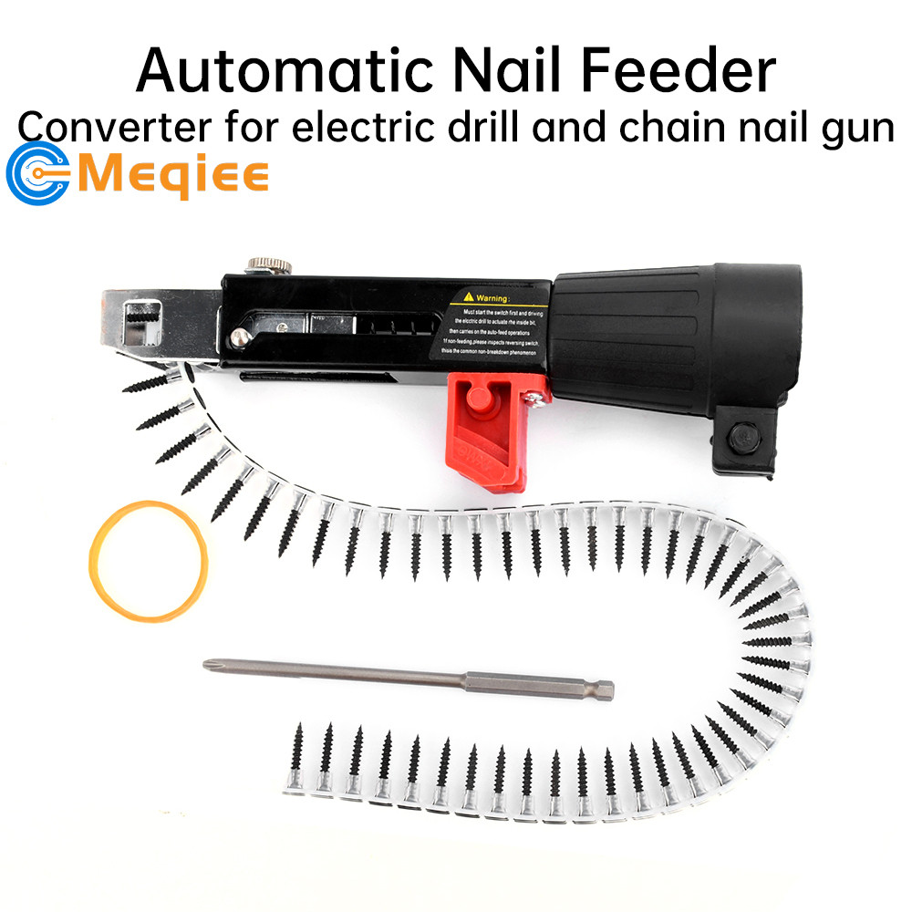 Pneumatic Chain Nail Gun with Accessories with Screws Electric ...