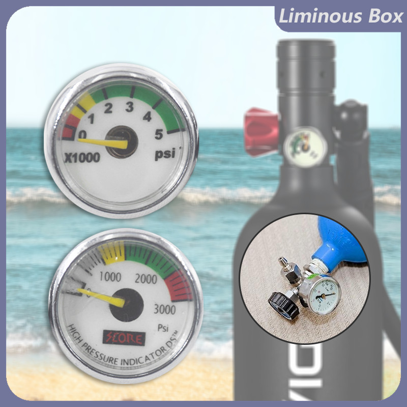 Mini Pressure Guage Manometer For Paintball PCP Air Rifle 3000psi ...