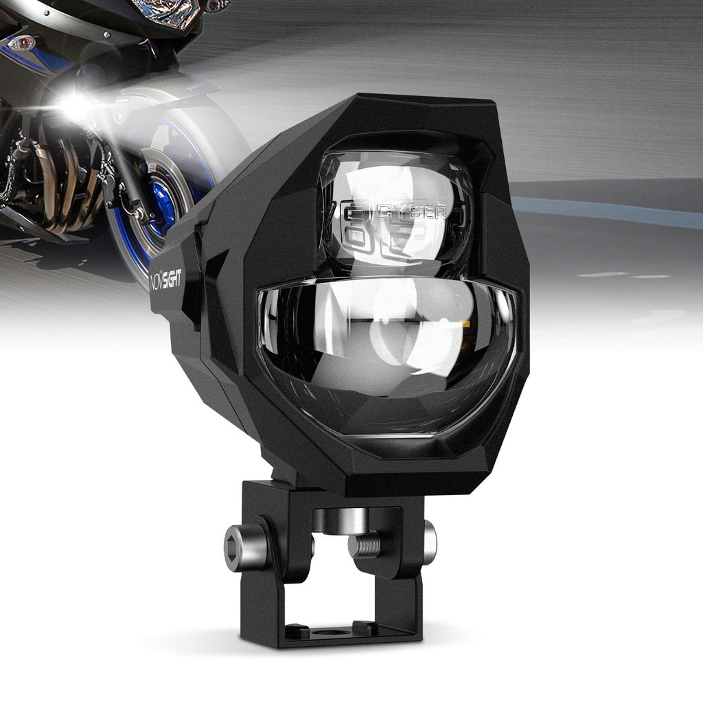 Motorcycle light Novsight 300W 6 LEDS Motorcycle Work Light 3 Lighting ...