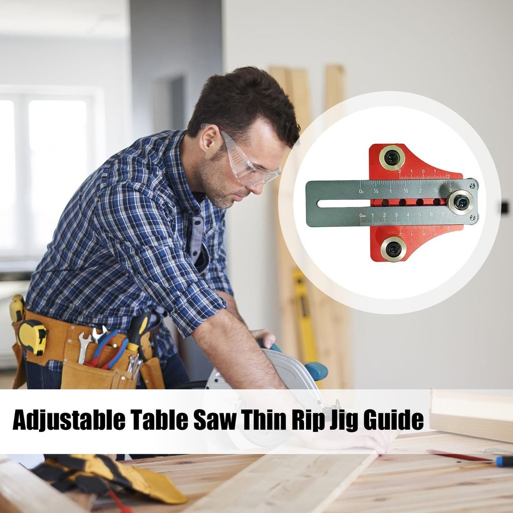 Thin Rip TableJig Adjustable Ripping Guide Thin Strip Rip Jig ...