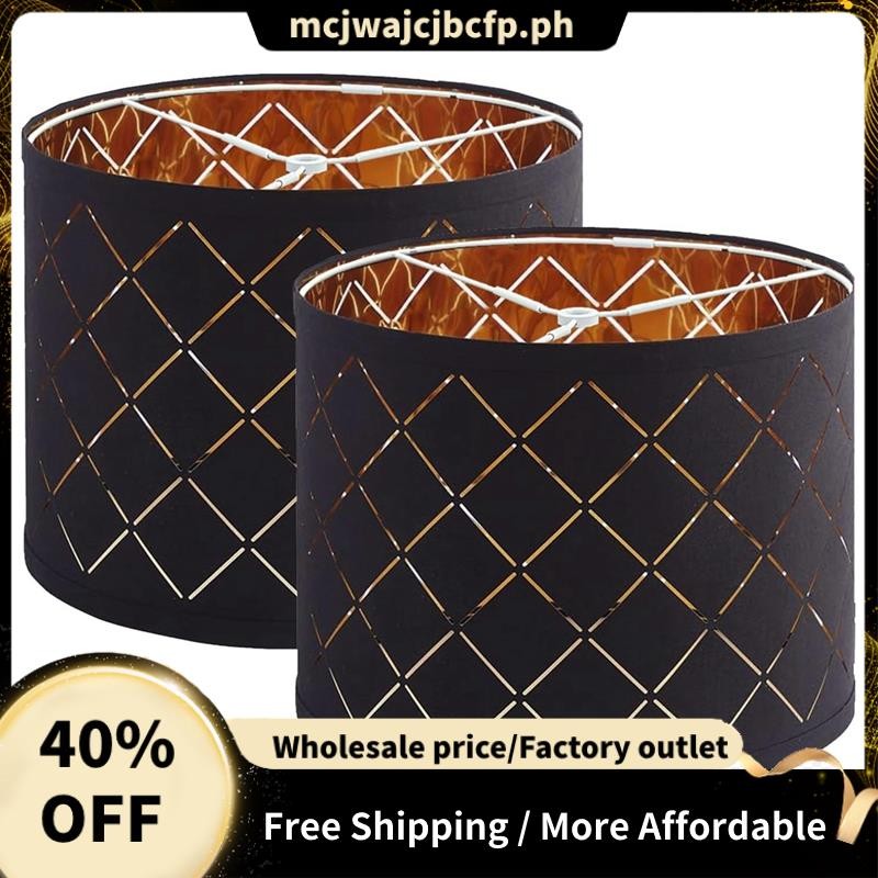 Perfect 2pcs Lamp Shades,Drum Lampshades About 11.6inchTopx12 ...