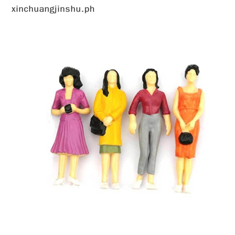 XIN 100Pcs People Figurines 1: 25 Scale Mini Architectural Plastic ...