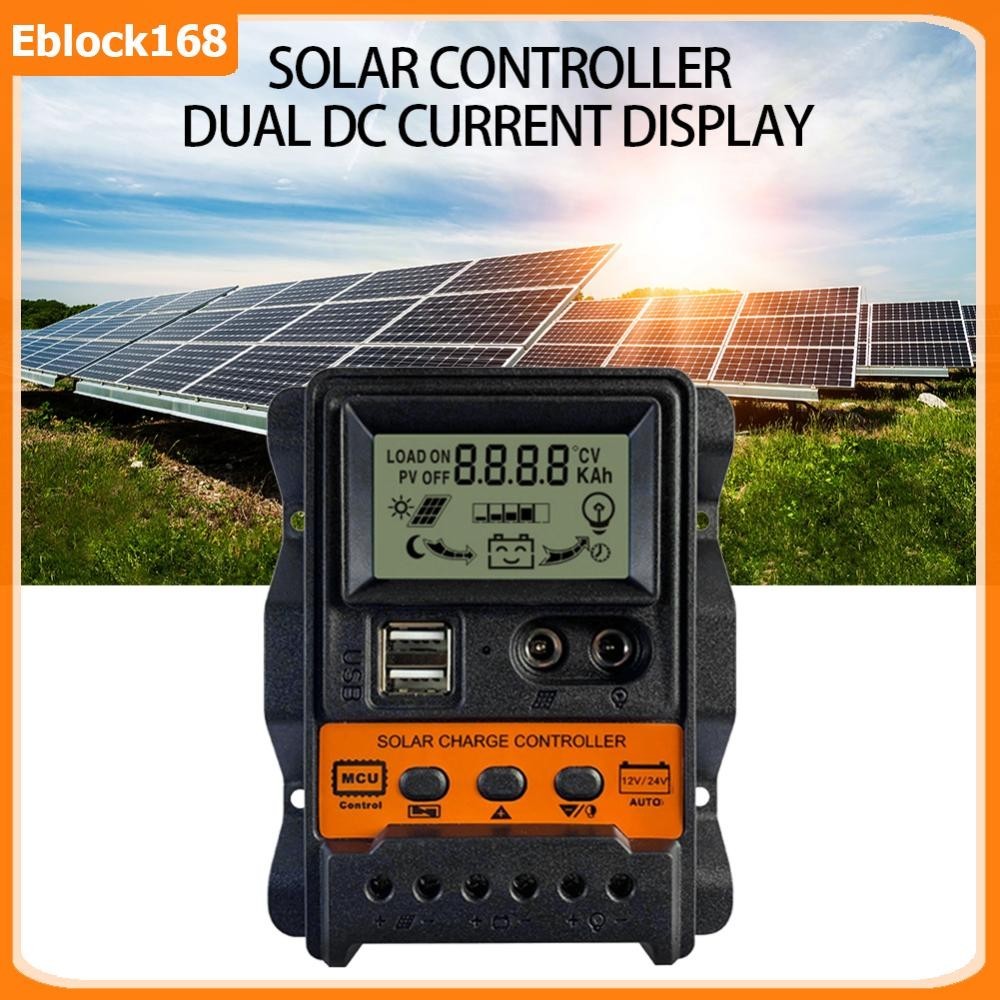 【Fast Delivery】 LCD Display Solar Charge Controller 12V 24V Solar Panel ...