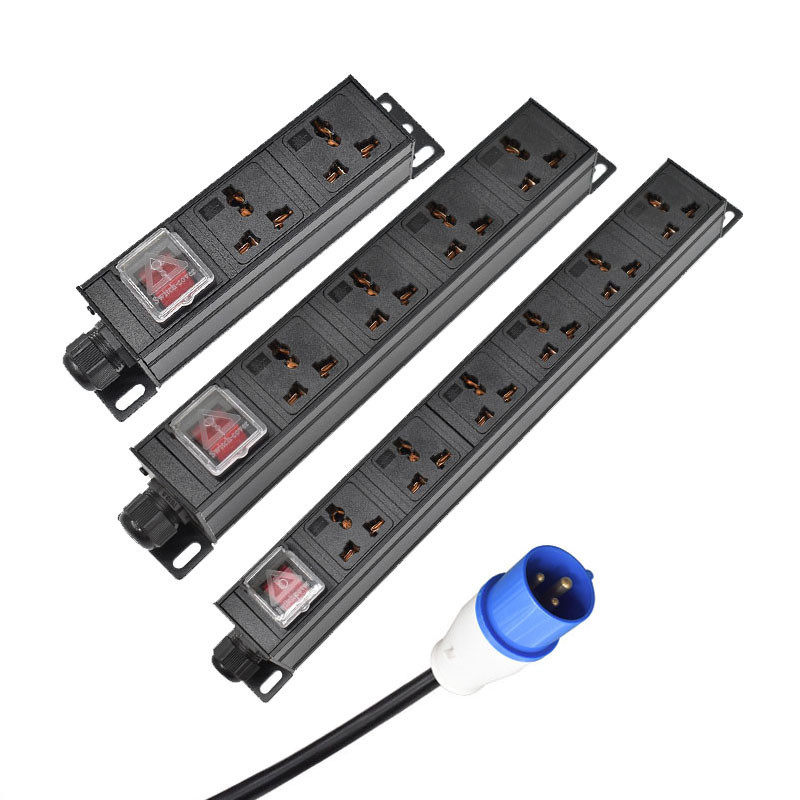32a Industrial Plug Pdu Power Distribution Unit 2 And 18 Ways 3 Pin Universal Socket Power Strip