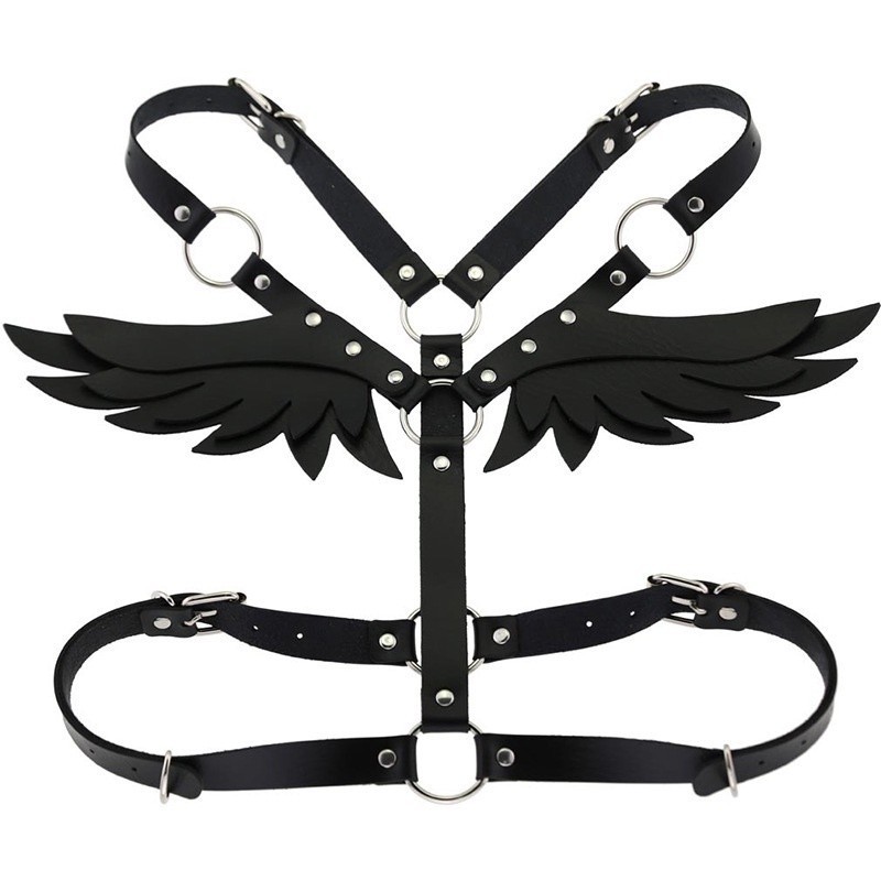 Wing Harness Leather Couple Flirting Angel Wing Bondage Adult Sex Toy ...