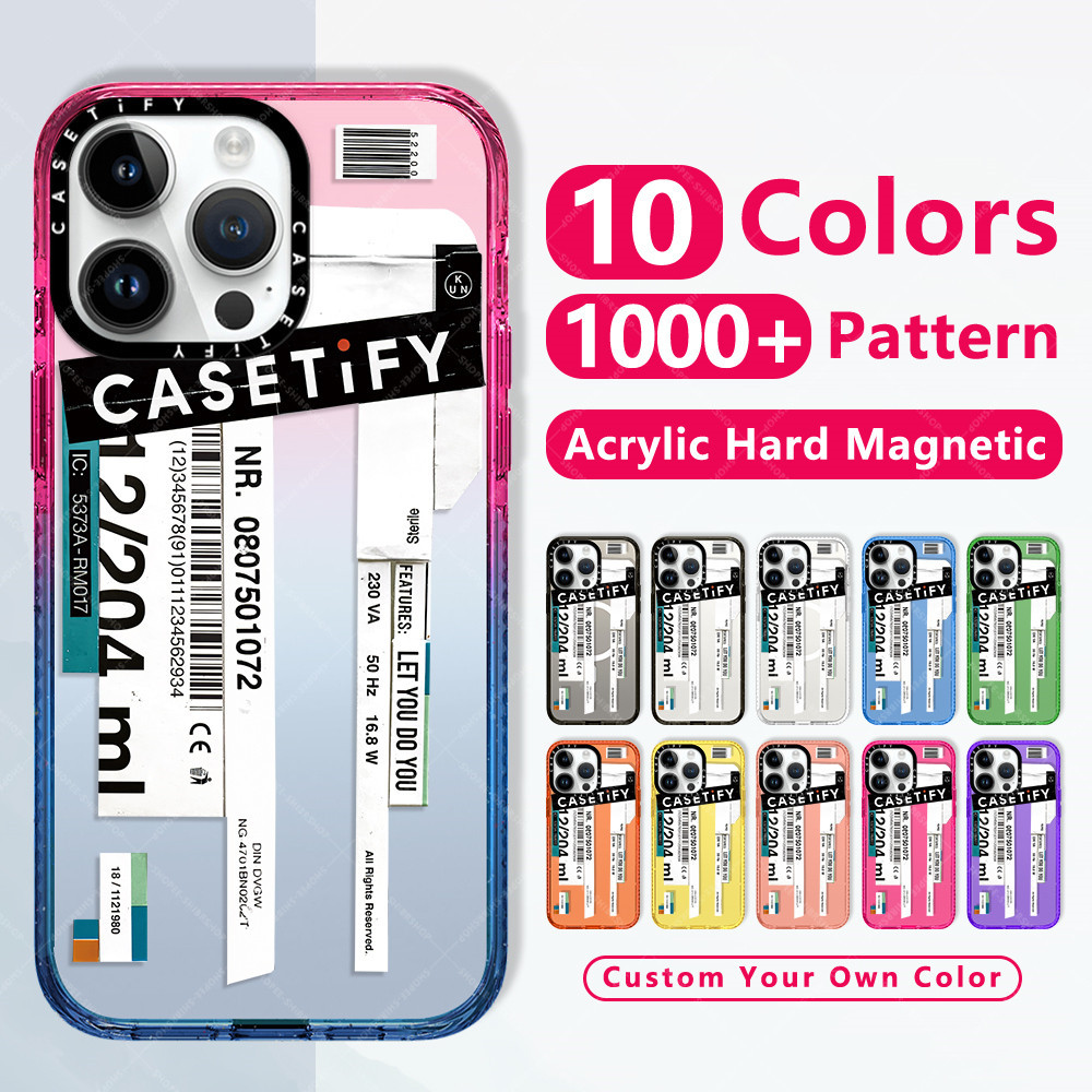 Fashion Luxury Shockproof Transparent Magnetic Hard Acrylic Simple ...