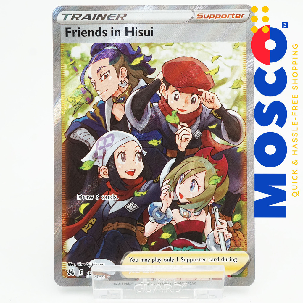 Friends in Hisui - 148/159 - Full Art Ultra Rare Crown Zenith ...