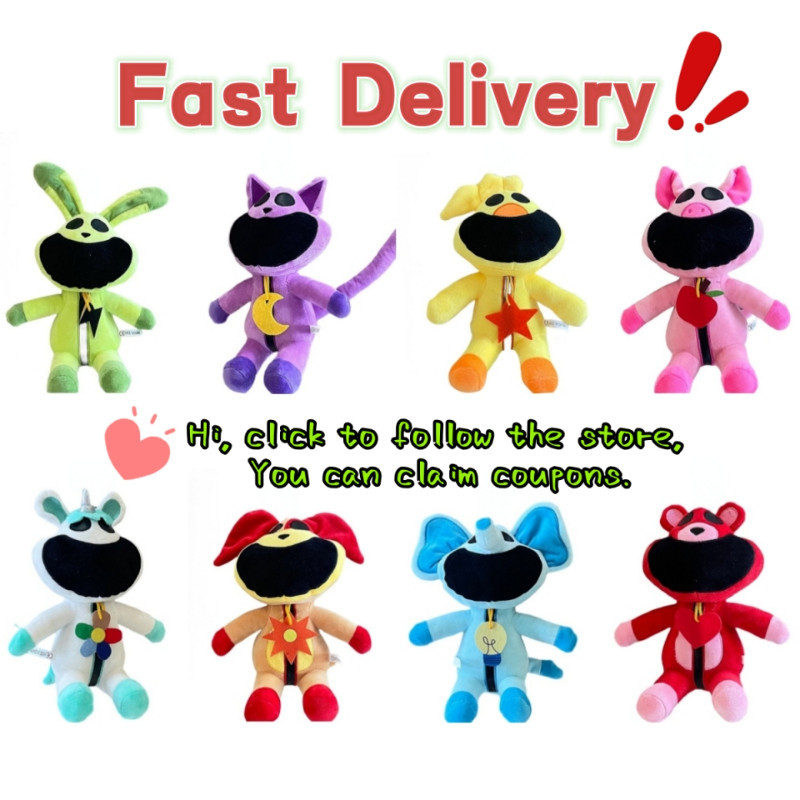 HOT COD Smiling Critters Plush Toys Poppy Playtime 3 Purple Cat Plushie ...