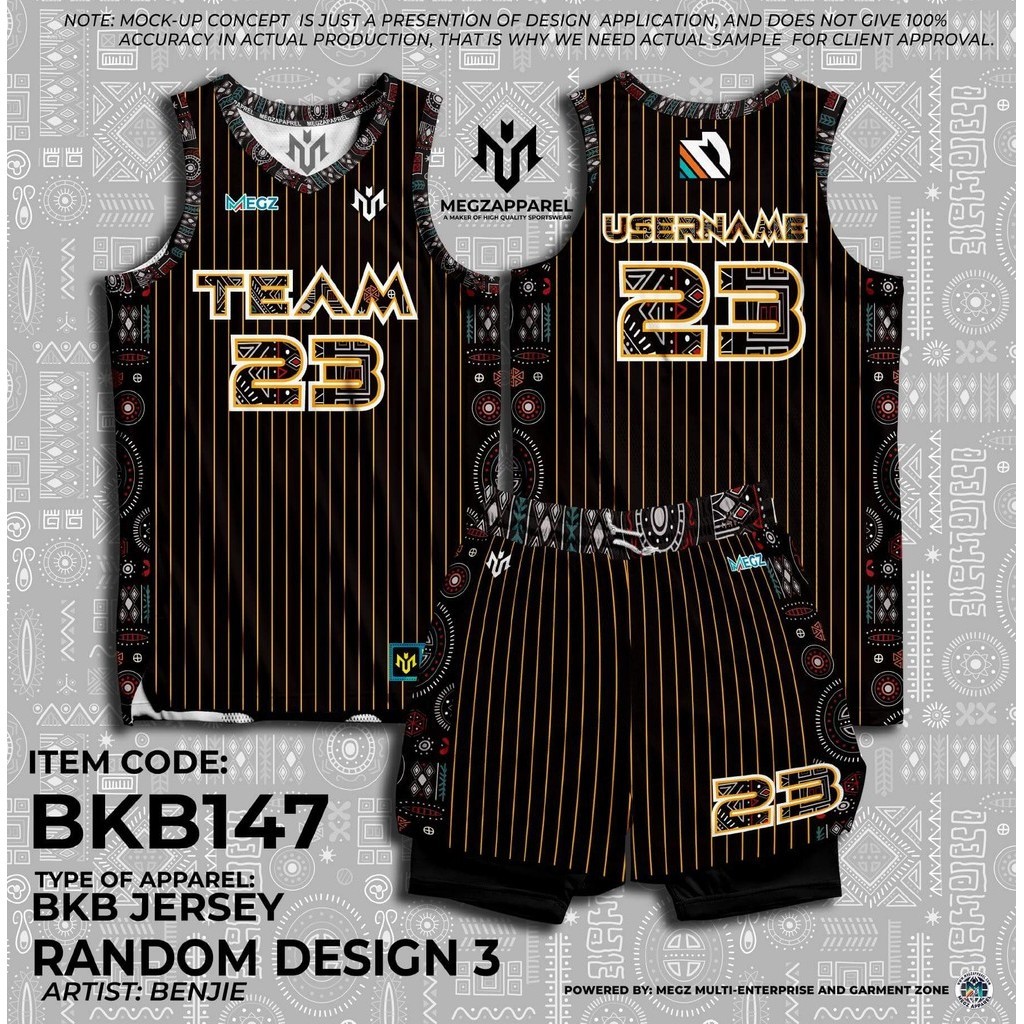 MEGZ BKB147 Customize Basketball Jersey Full Sublimation | Shopee ...