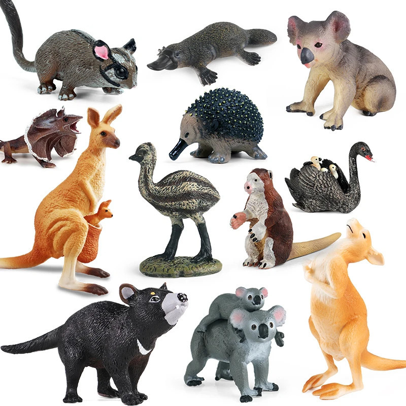 Classic Australian Wild Animals Kangaroos Koala Ostriches Mole Wombat ...