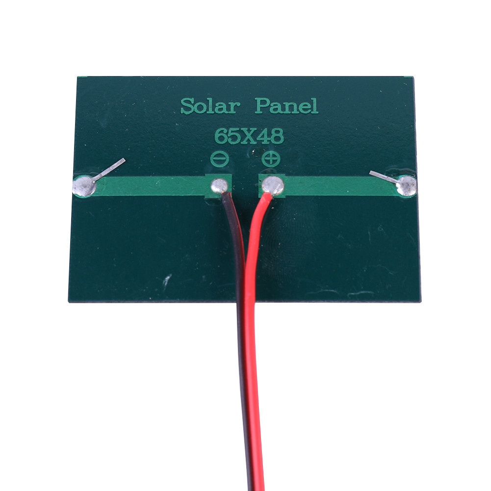 1/2 Pcs Solar Panel 1W 3V 100MA Solar Cell with Cable for 2-3V Battery ...