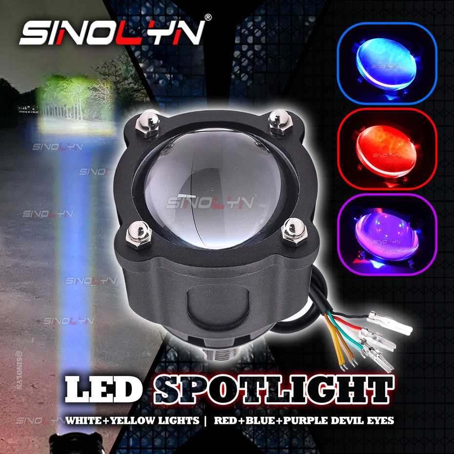 100W Mini Driving Light Work Light Bar Spot Pod Auxiliary lights Devil ...