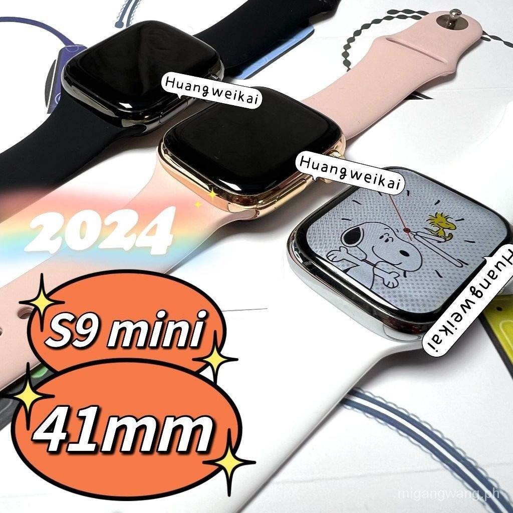 【In stock】2024 AMOLED SCREEN Smartwatch 38/40/ 41mm Stainless steel S9 ...