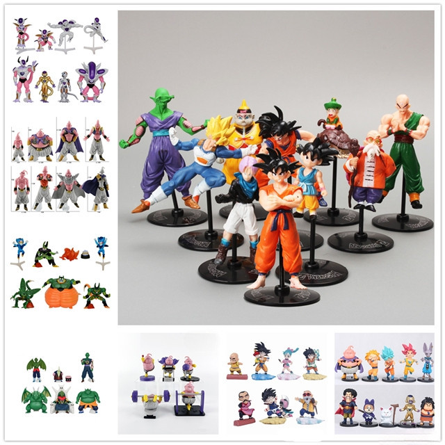 5-10 Pcs Dragon Ball Z Set Frieza Cell Majin Buu Piccolo PVC Action ...