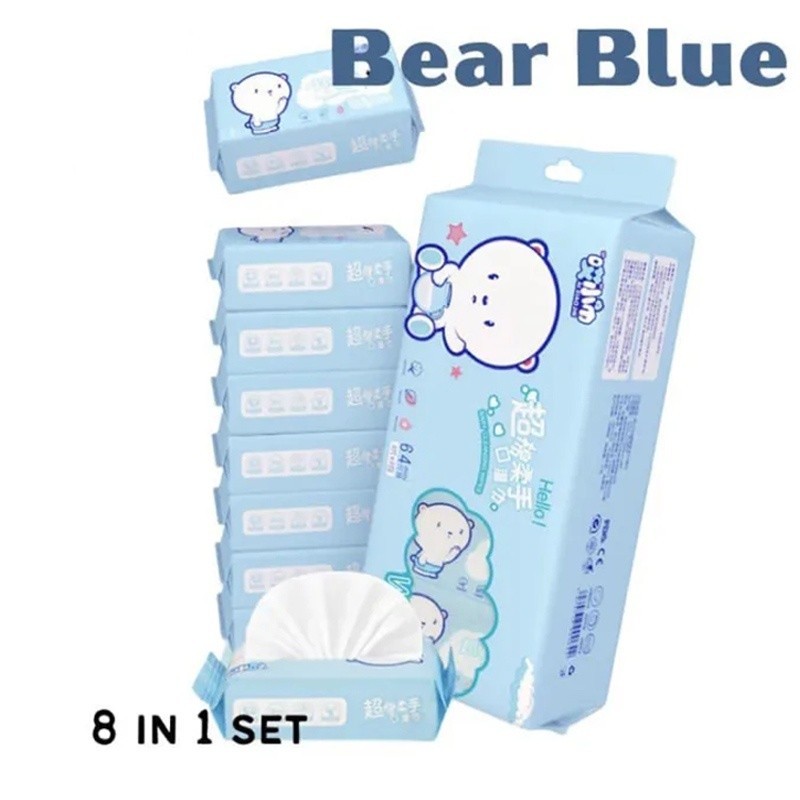 8 IN 1 Mini Baby Wipes Wet Wipes Wet Tissue Travel Outdoor Spot Mini ...
