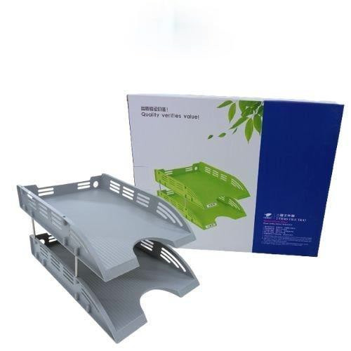 2-level File Holder/File Tray File Holder/2-Tier File Document Tray ...