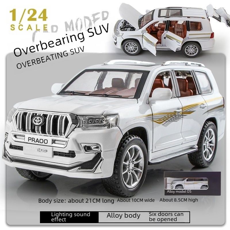 1:24 TOYOTA Land Cruiser Prado SUV Collection Model Alloy Car CheZhi ...
