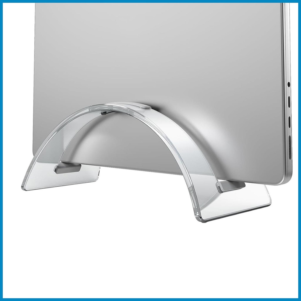 Acrylic Laptop Stand Laptop Dock Stand Clear Computer Stand Closed ...
