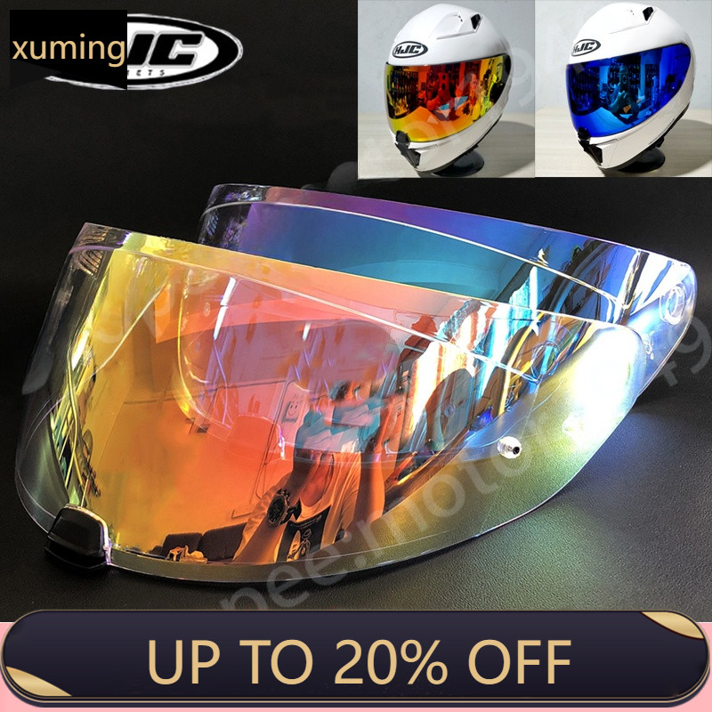 XM HJC I70 Helmet Iridium Visor Lens Fit For HJC I70 & I10 Visor Lens ...