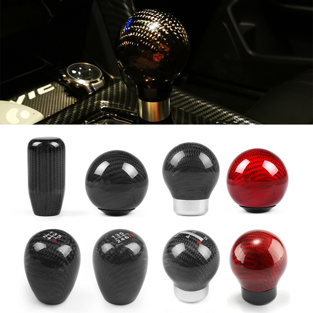 Racing Real Carbon Fiber Shift Knob Handle Manual Transmission Shift ...